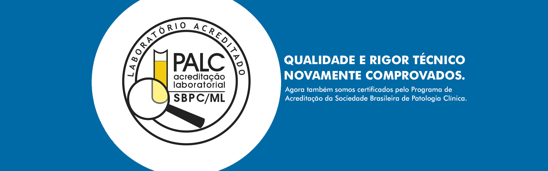 Agora também somos Certificados PALC! - Methodos Laboratório
